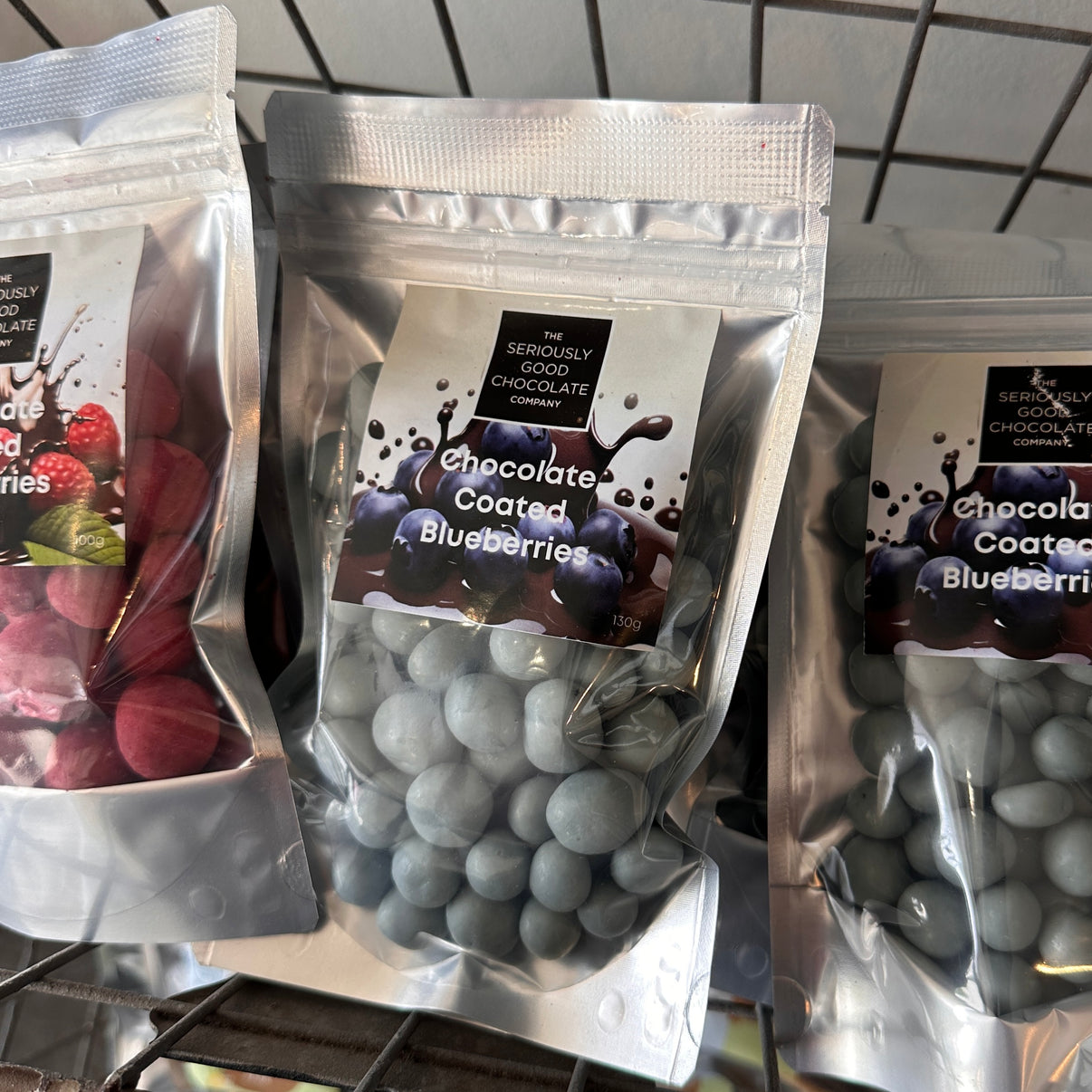 Chocolate Coated Blueberries, Pouch – The Seriously Good Chocolate Company